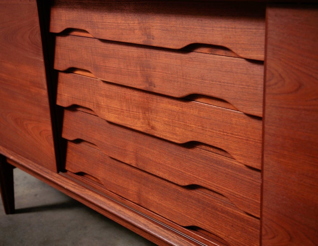 Mid-Century Modern Danish Teak Credenda at 1stDibs