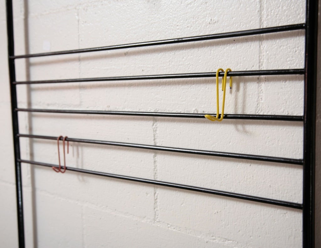 Coen de Vries Wall Mount Coat Rack with Wire Hooks For Sale at 1stDibs