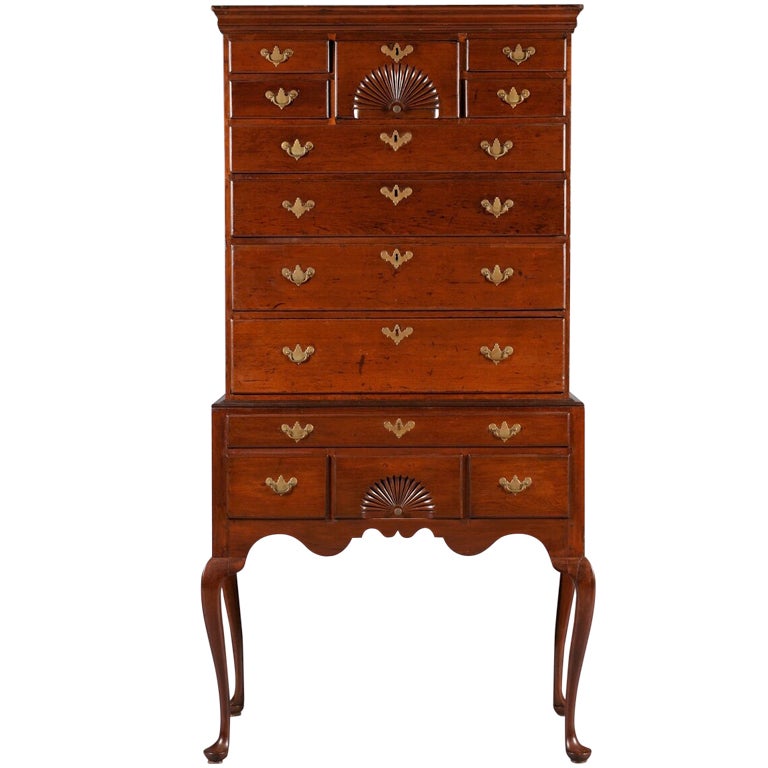 Queen Anne Cherry Highboy at 1stDibs