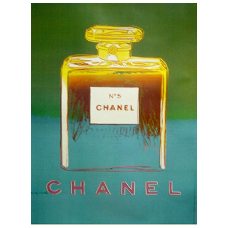 WARHOL Chanel Original Vintage Poster For Sale at 1stDibs