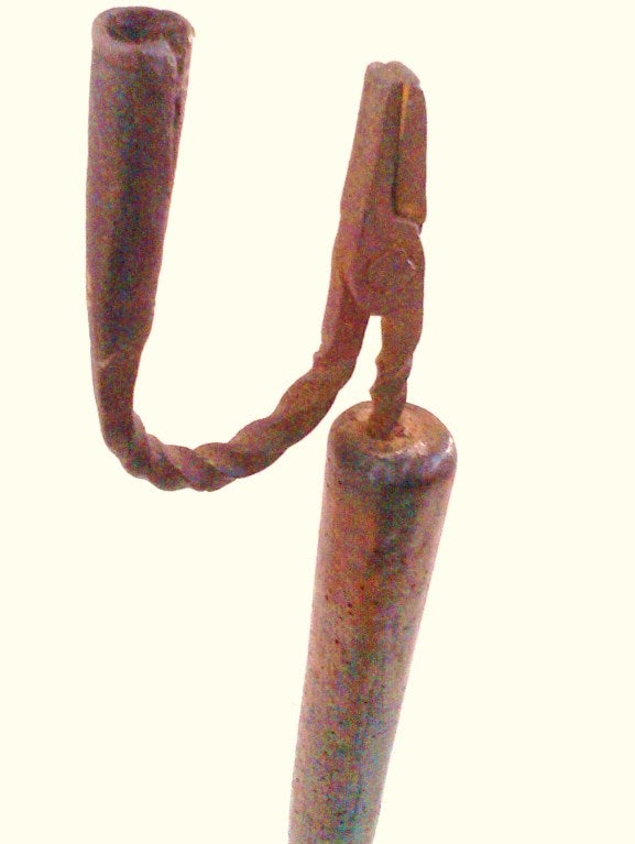 Rare European rush/candle light, 18th century For Sale at 1stDibs