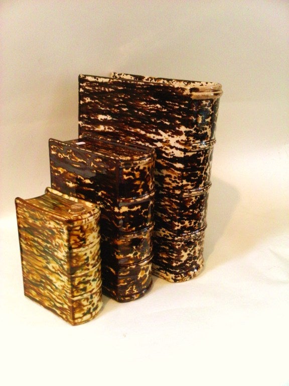 Gallon-sized Bennington book flask For Sale at 1stDibs