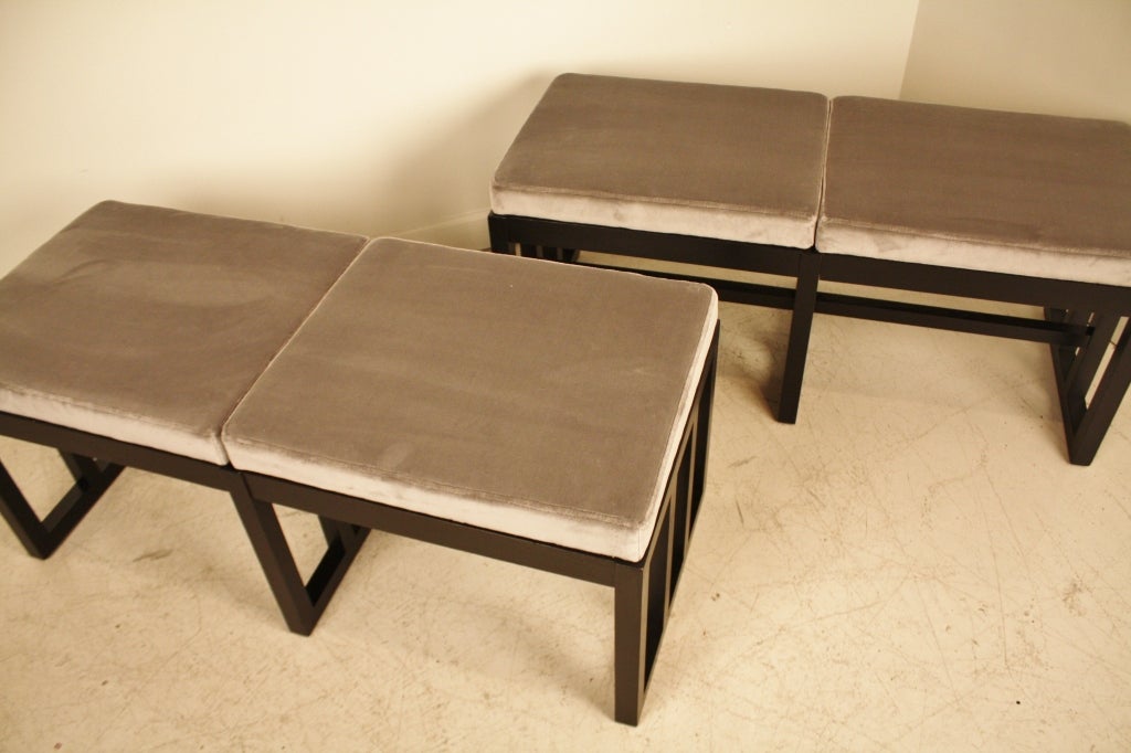 Architectural Bauhaus Style Benches at 1stDibs