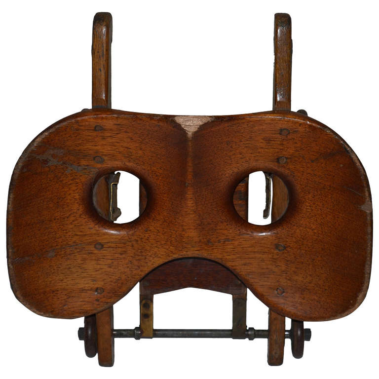 Rowing Scull Seat of mahogany and brass at 1stDibs