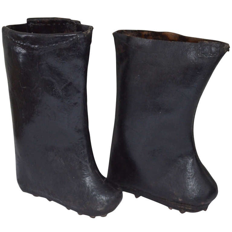 Pair of Chinese Rice Paddy Boots as Art Sculpture at 1stDibs