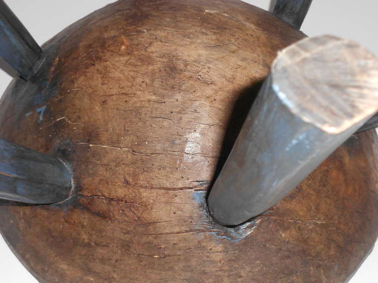 Early 1800s English primitive Farm Stool at 1stDibs