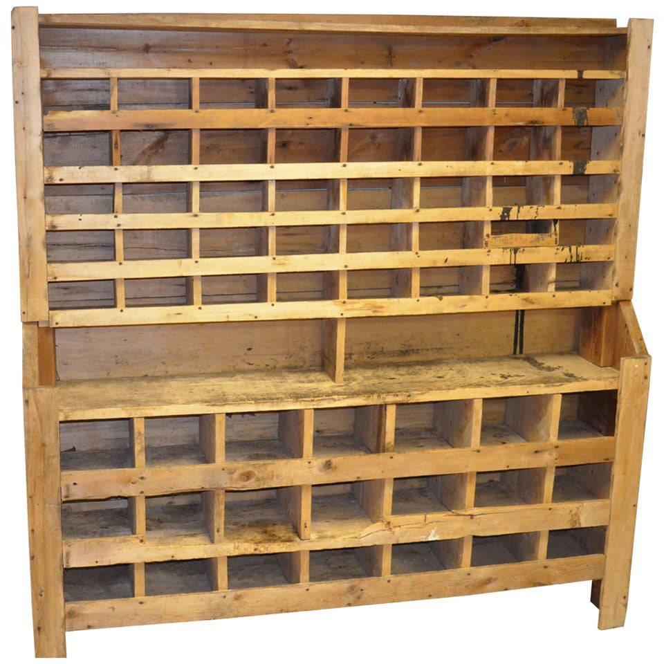 Primitive Farm/Factory Storage Cabinet at 1stDibs