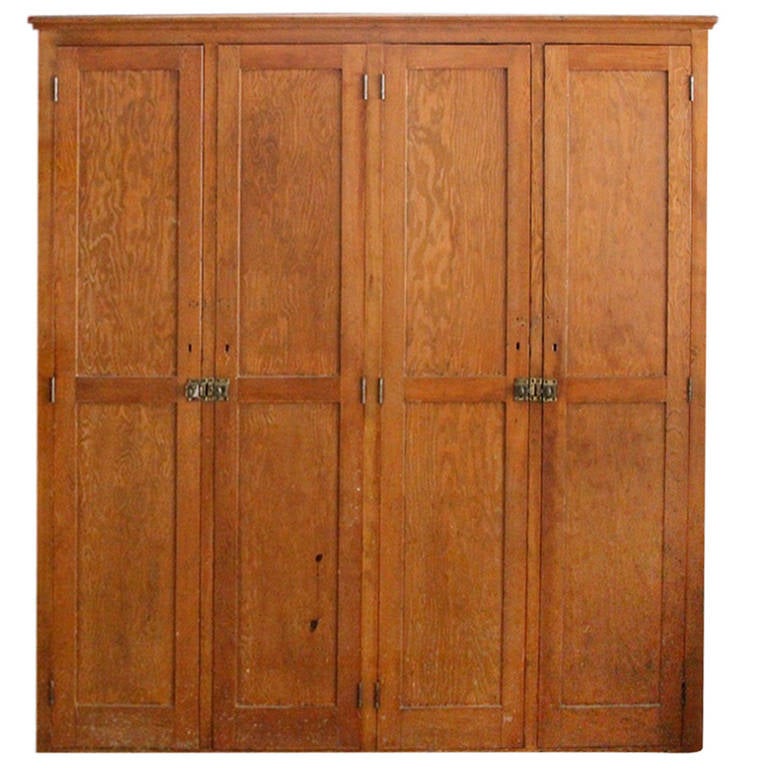Antique Wooden Pine High School Locker, early 20th century at 1stDibs ...