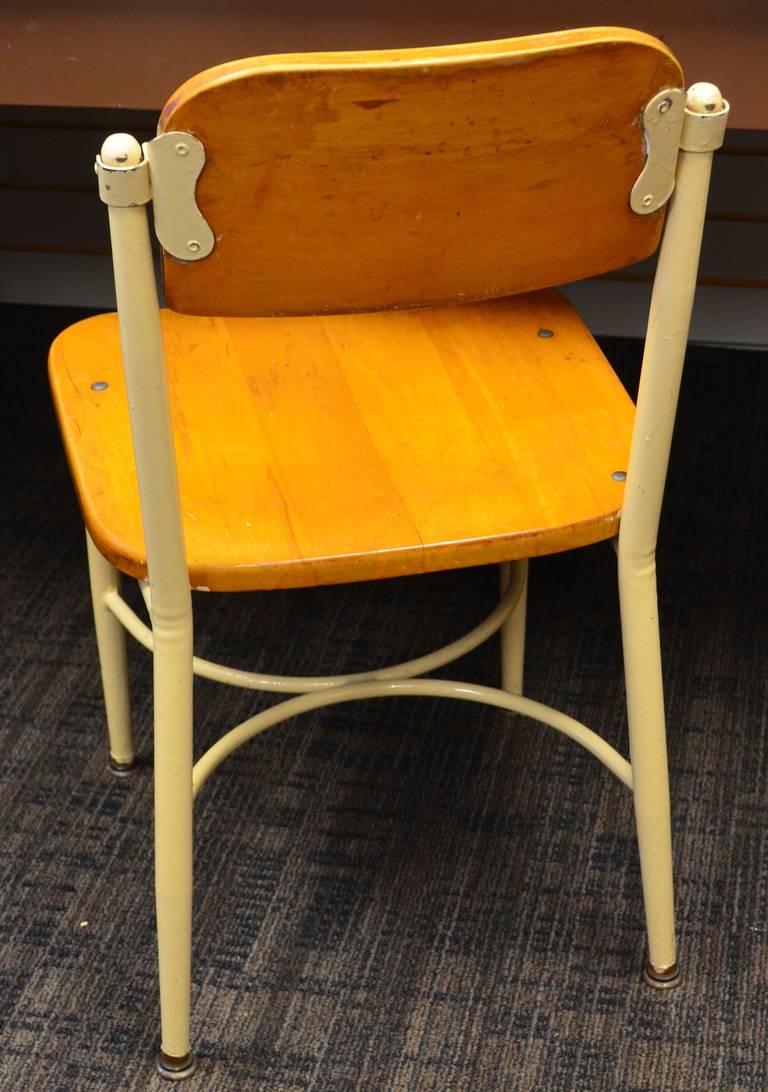 Adult School Chair with Pivoting Back; quantity available at 1stDibs