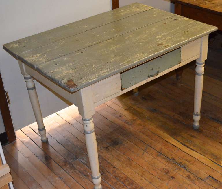 Late 1800s, Painted Farm Table at 1stDibs