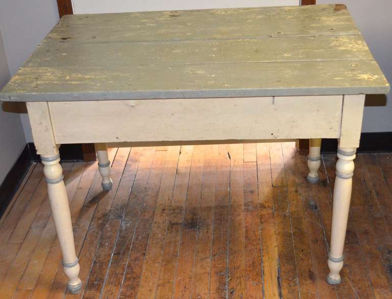 Late 1800s, Painted Farm Table at 1stDibs