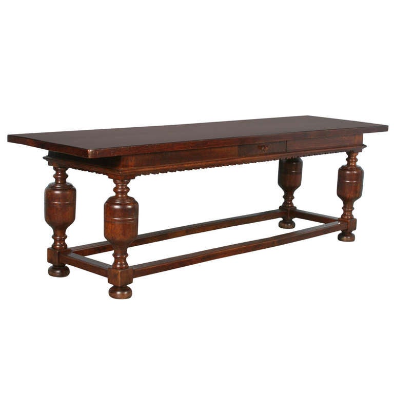 Antique Long Oak Table, Denmark circa 1870 at 1stDibs