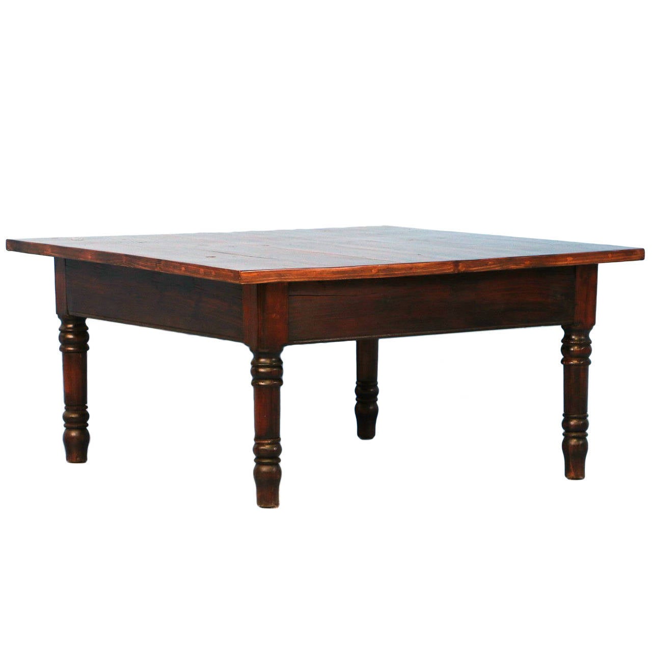 Antique Danish Square Coffee Table circa 1880 at 1stDibs