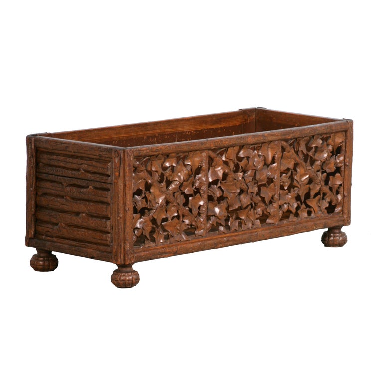 Wonderful Large Carved Black Forest Box at 1stDibs