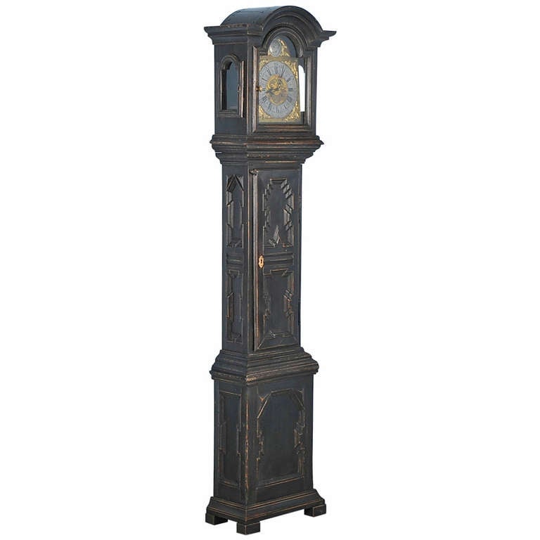Antique Black Grandfather Clock, Denmark, circa 1820-1840 at 1stDibs ...