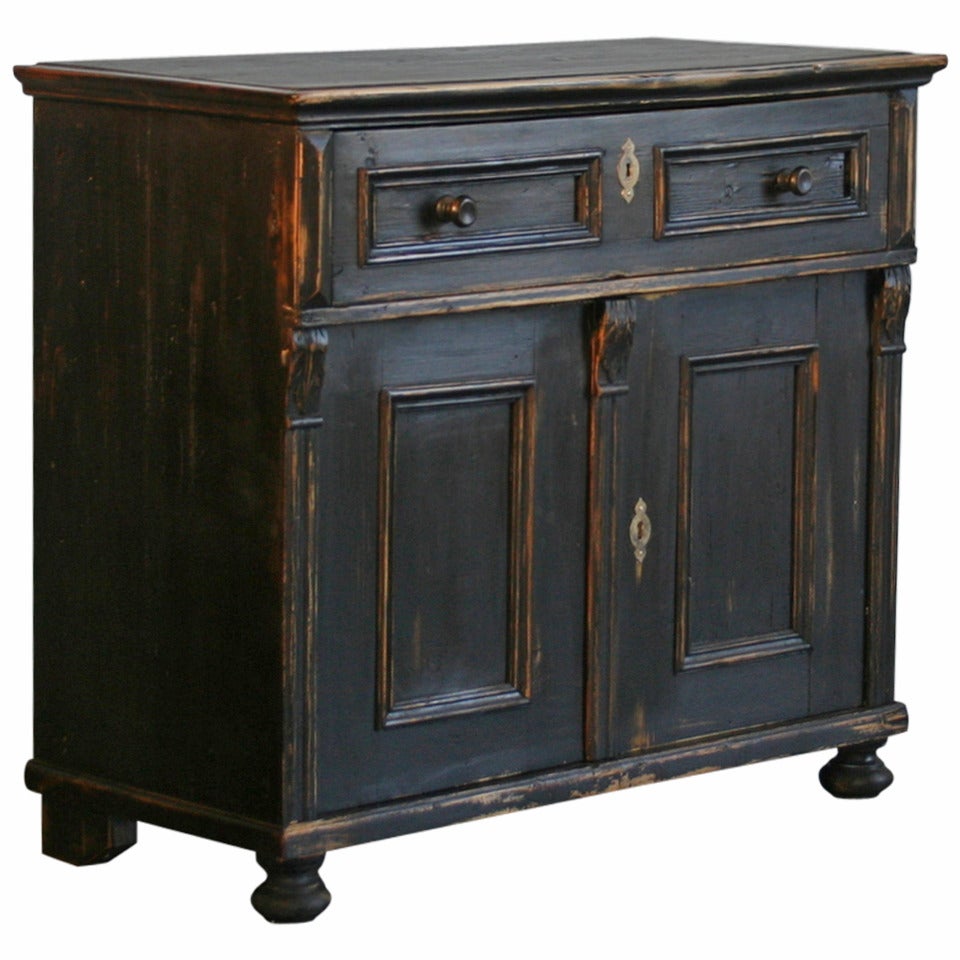 Antique Black Sideboard, circa 1890 at 1stDibs