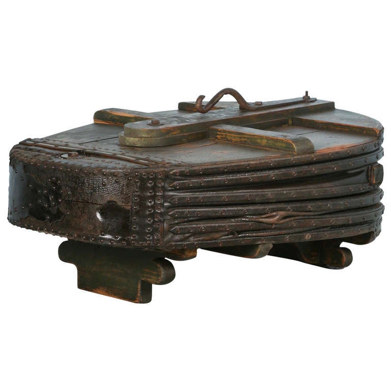 Antique Vintage Original Bellows Coffee Table, Romania circa 1800's at ...