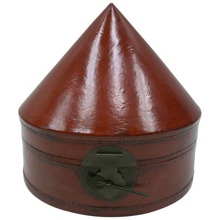 Antique Chinese Hat Box at 1stDibs | china box cap, china cardboard hat ...