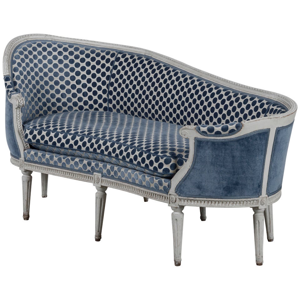 French 19th Century Neoclassical Mahogany Upholstered Récamier Lounge ...