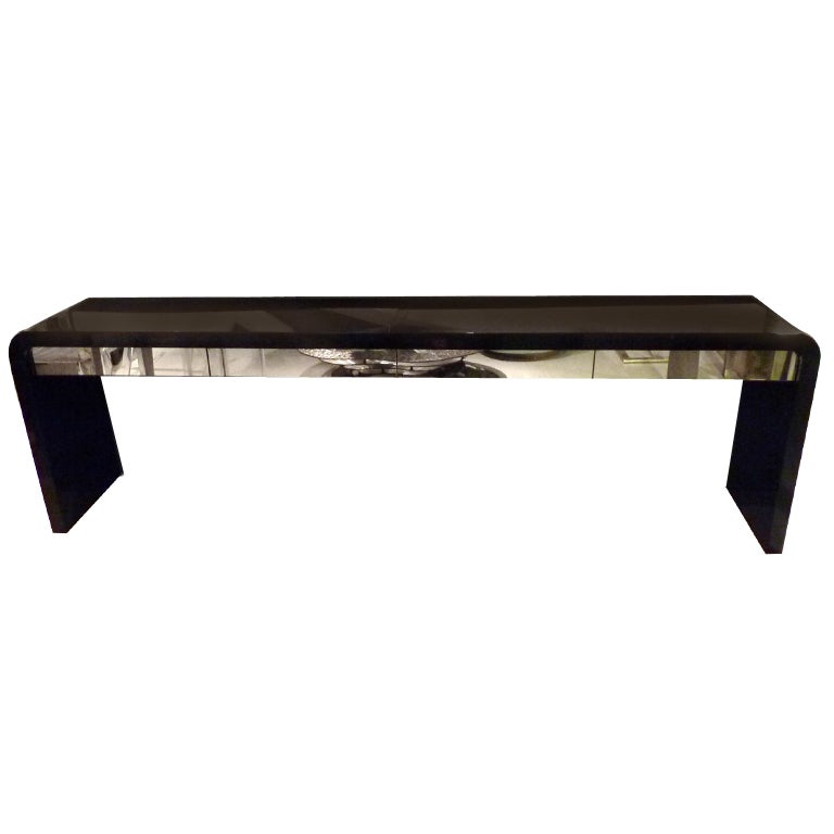 9' Long Waterfall Console at 1stDibs