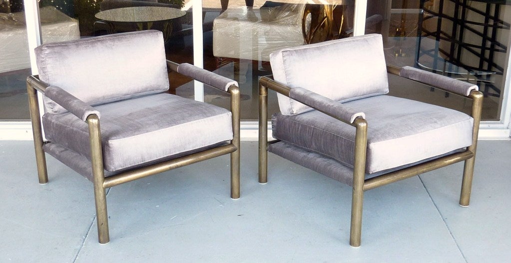 Pair of Bronze Chairs at 1stDibs