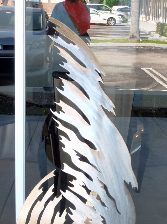 Stainless Steel and Bronze Sculpture by John Richen For Sale at 1stDibs ...