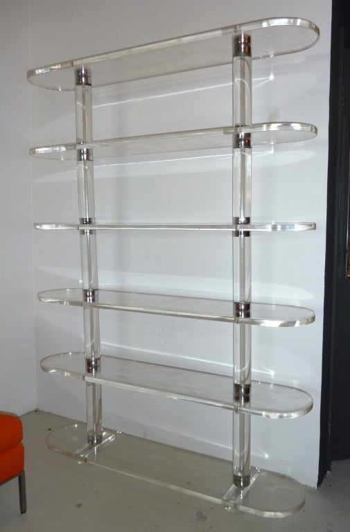 Lucite Ettagere Bookcase at 1stDibs