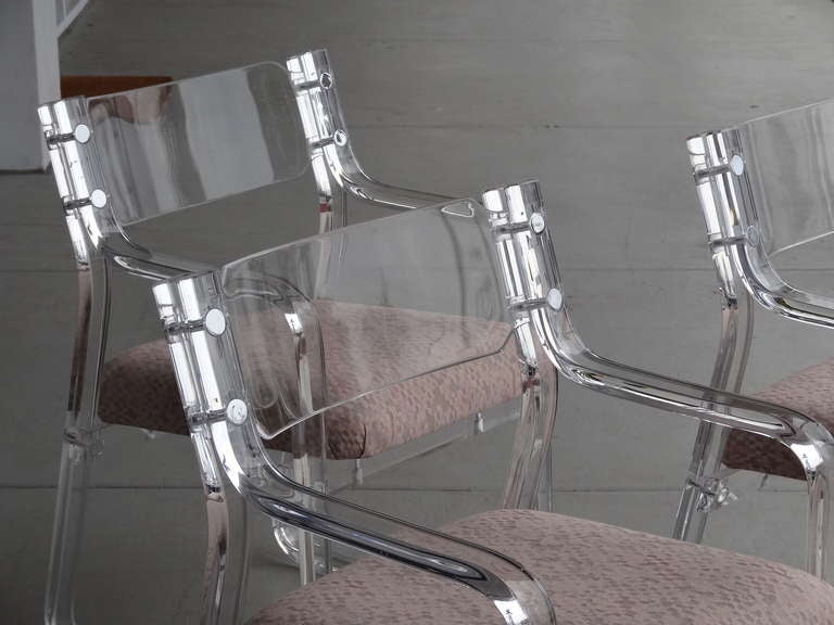 4 Stunning Lucite Chairs at 1stDibs