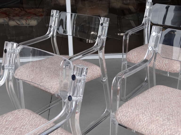 4 Stunning Lucite Chairs at 1stDibs
