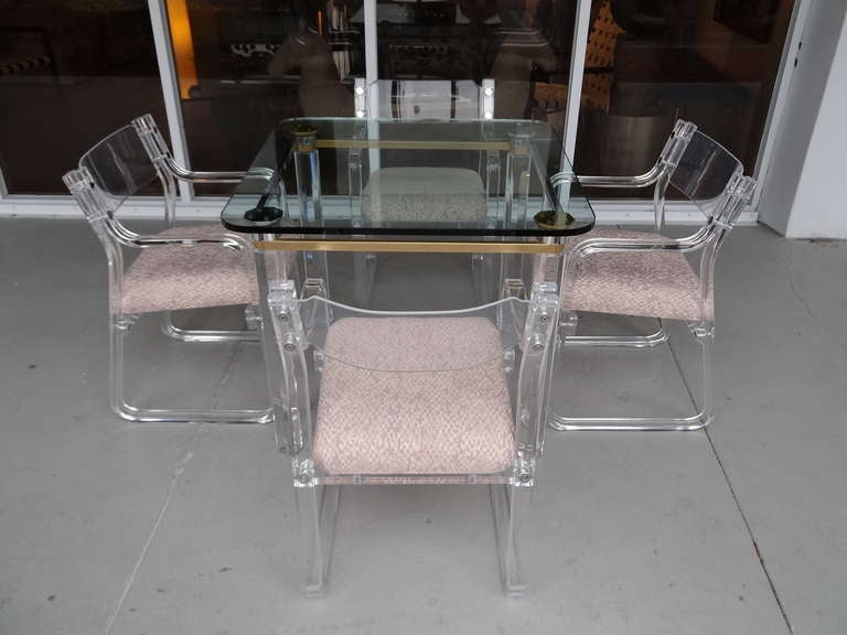 4 Stunning Lucite Chairs at 1stDibs