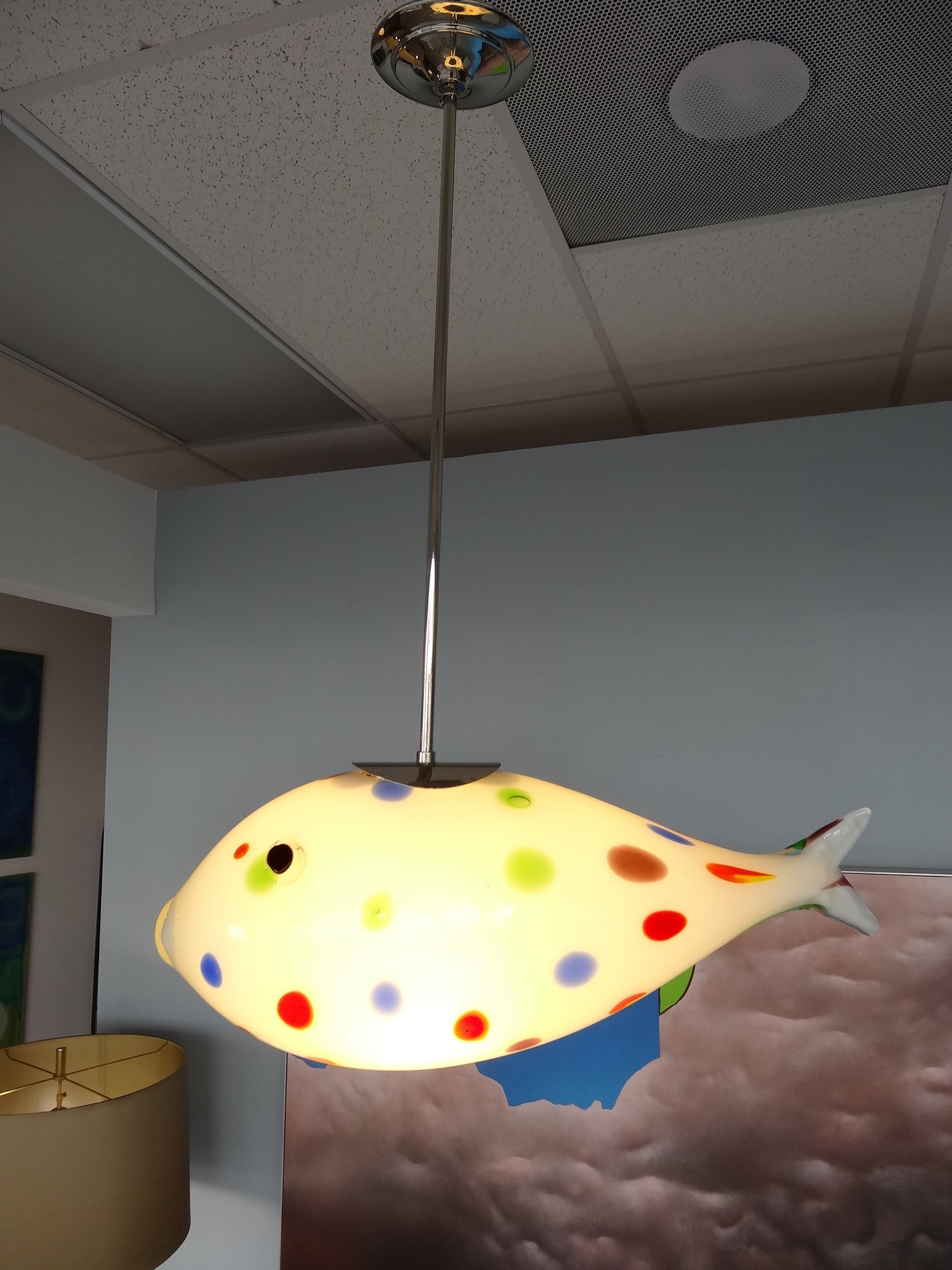 Murano Fish Chandelier, 1960s at 1stDibs