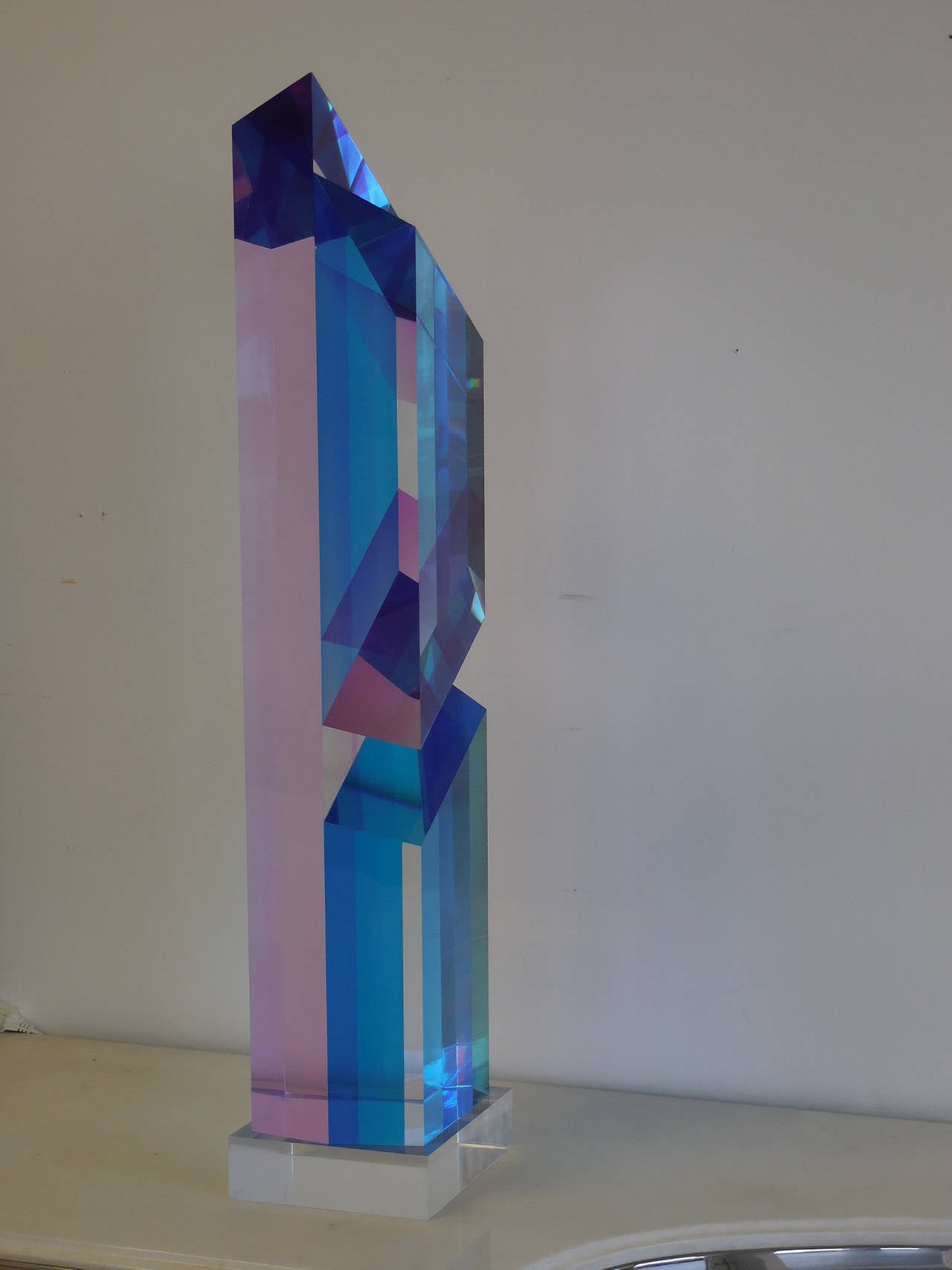 Large Lucite Sculpture by Dale Morrow at 1stDibs