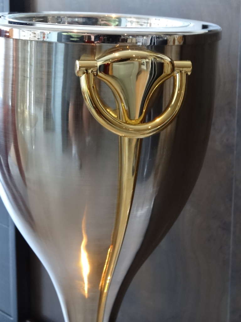 Gucci Caviar-Champagne Bucket Stand at 1stDibs