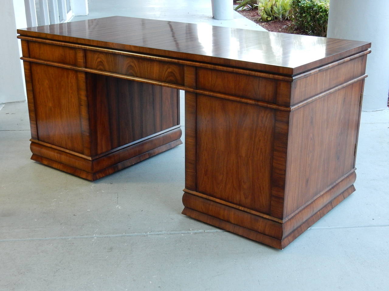 Art Deco Style Executive Partners Desk at 1stdibs