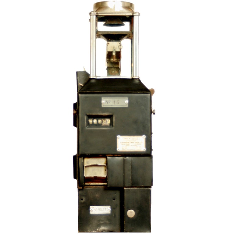 Vintage Bus Fare Box For Sale at 1stDibs | bus farebox for sale ...