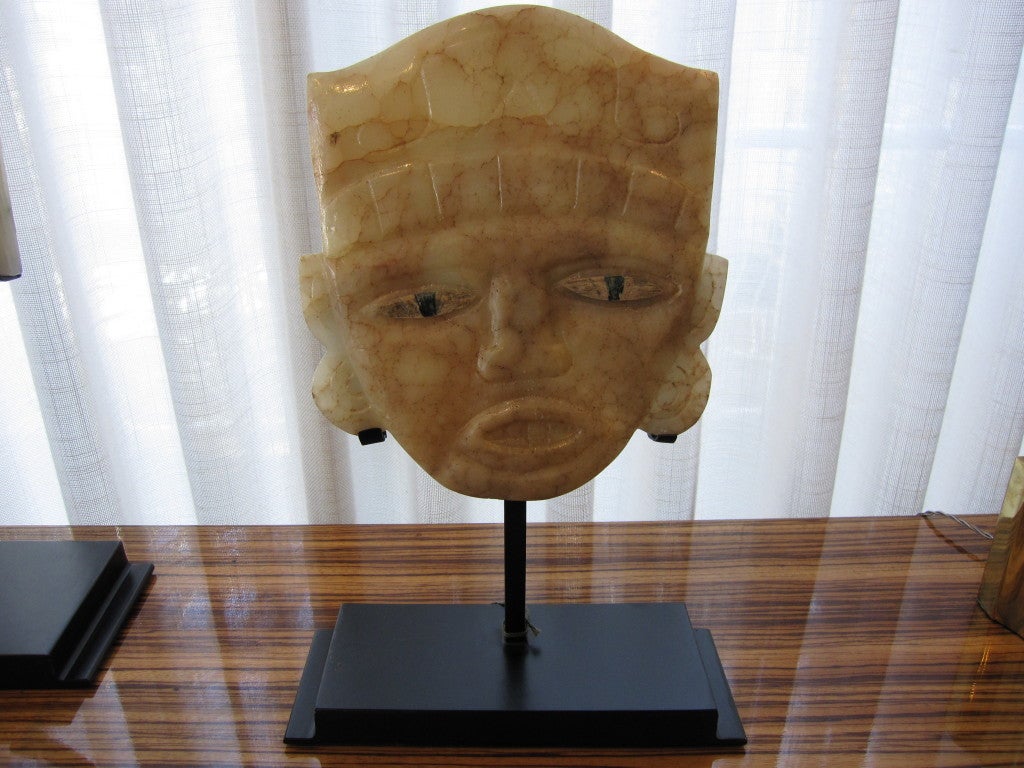 Set of Hand Carved Marble Faces For Sale at 1stDibs