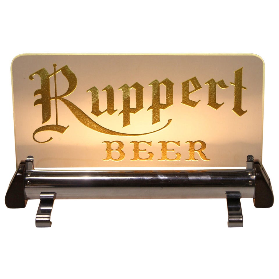 1930's Original Light Up Sign " Ruppert Beer " For Sale at 1stDibs ...