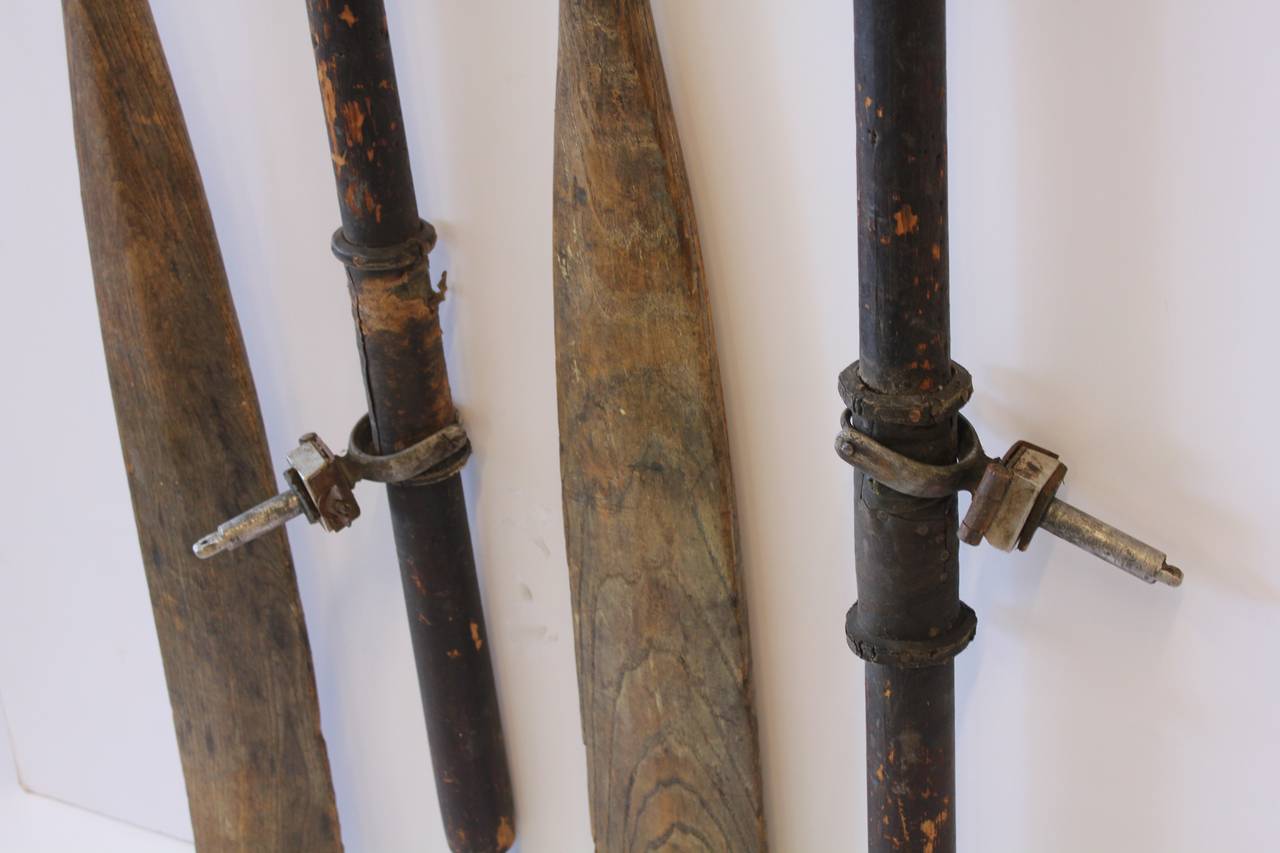 Collection of Vintage Wooden Oars at 1stDibs