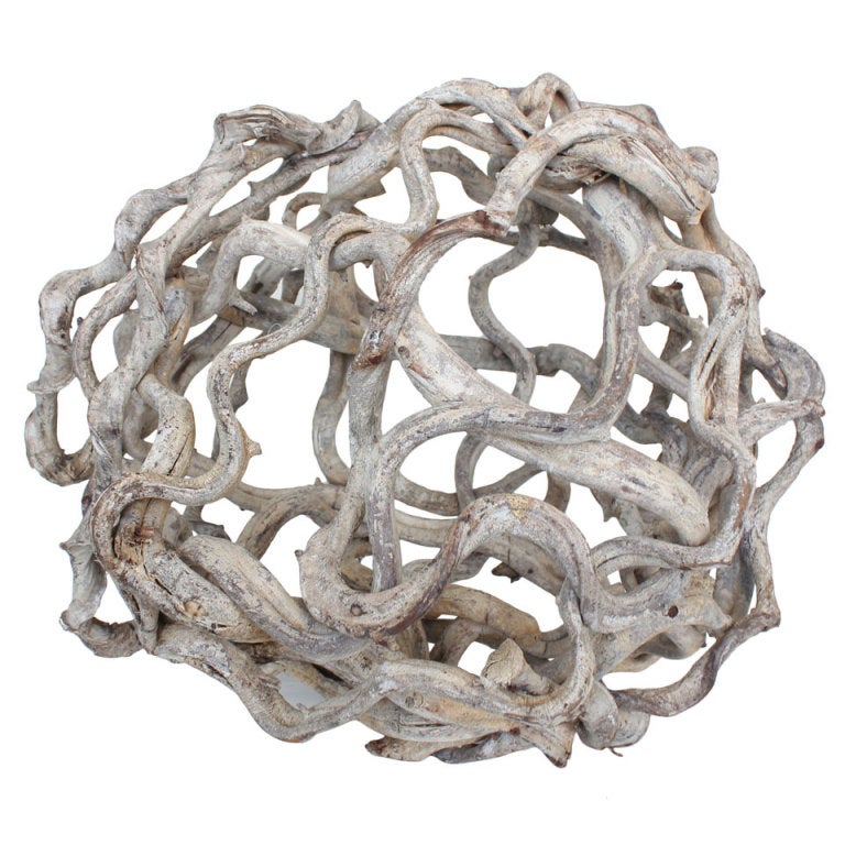 Over Sized Driftwood Ball at 1stDibs