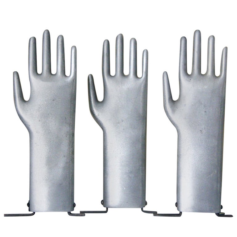 Vintage Industrial Aluminum Glove Mold at 1stDibs | vintage glove molds ...