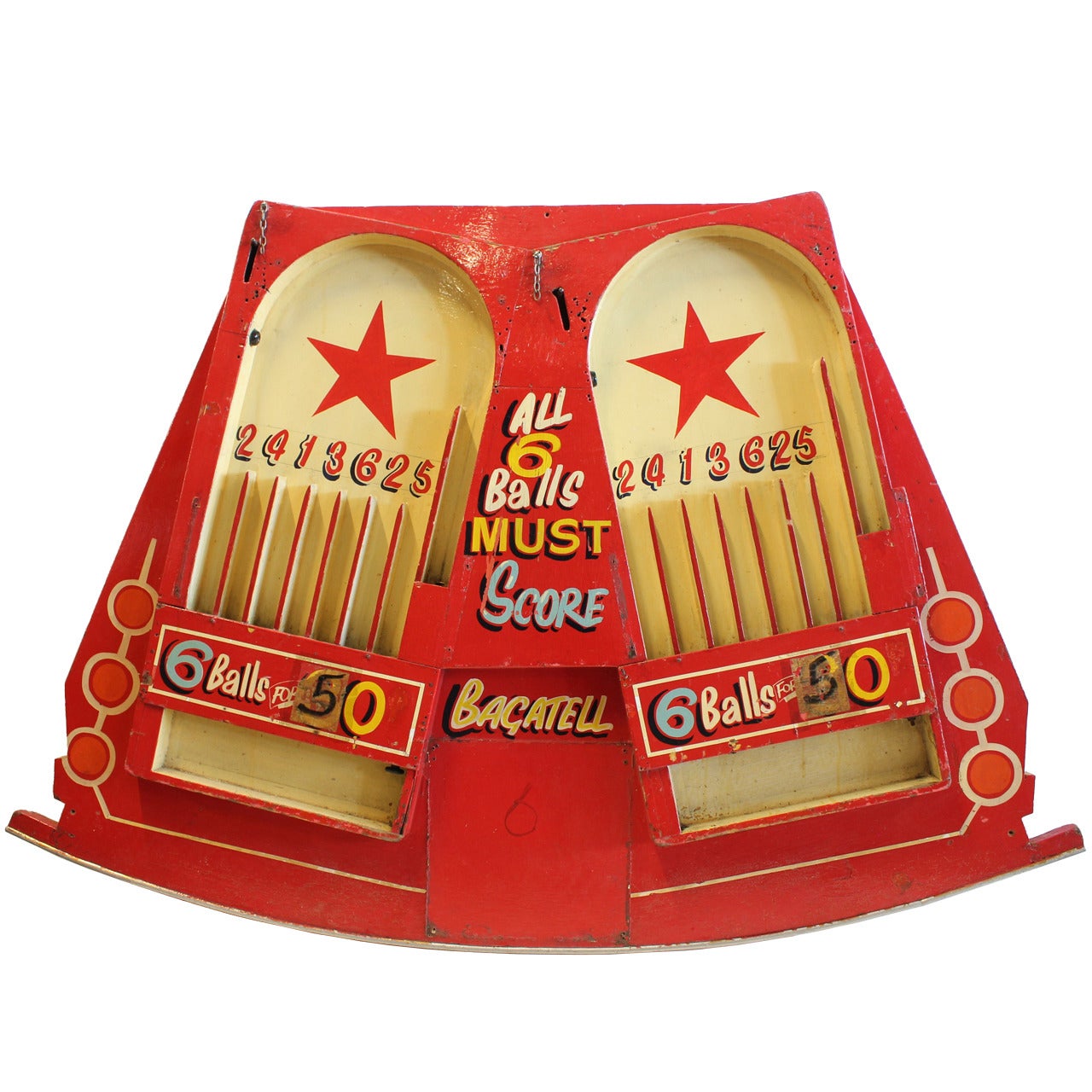 Large 1930s Carnival Game Board For Sale at 1stDibs