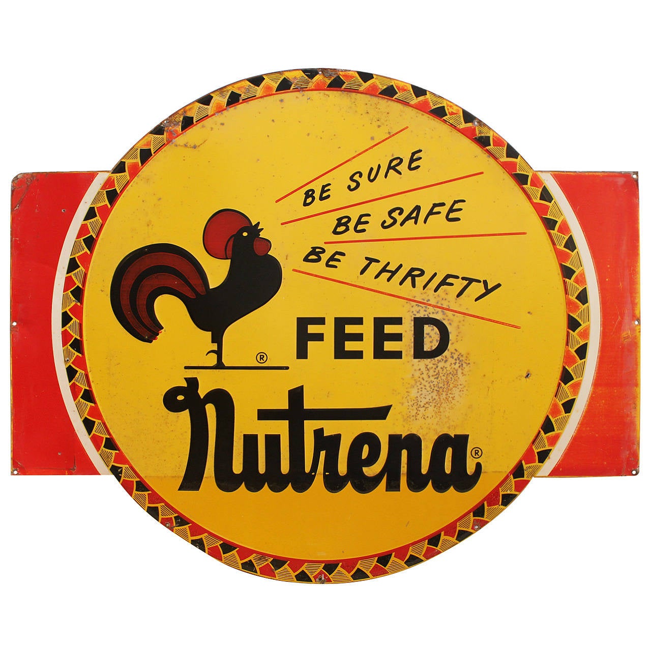 Vintage Metal Nutrena Sign at 1stDibs