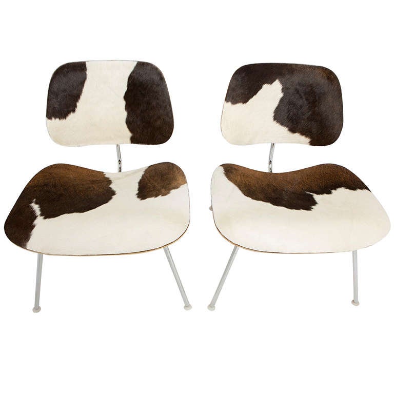 Charles and Ray Eames For Herman Miller LCM Cowhide Chairs, 2 available ...