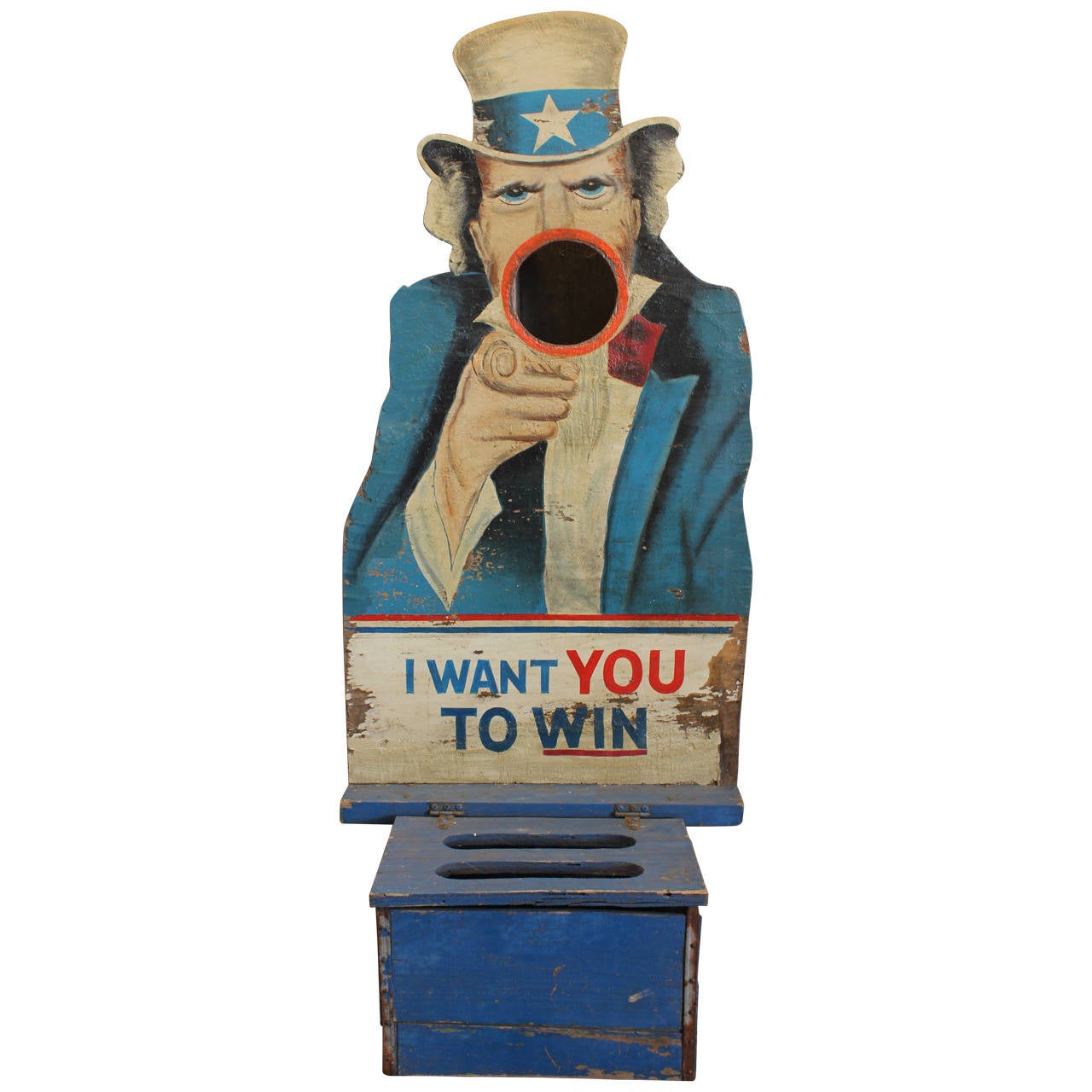 1940s Folk Art Carnival Uncle Sam Game For Sale at 1stDibs