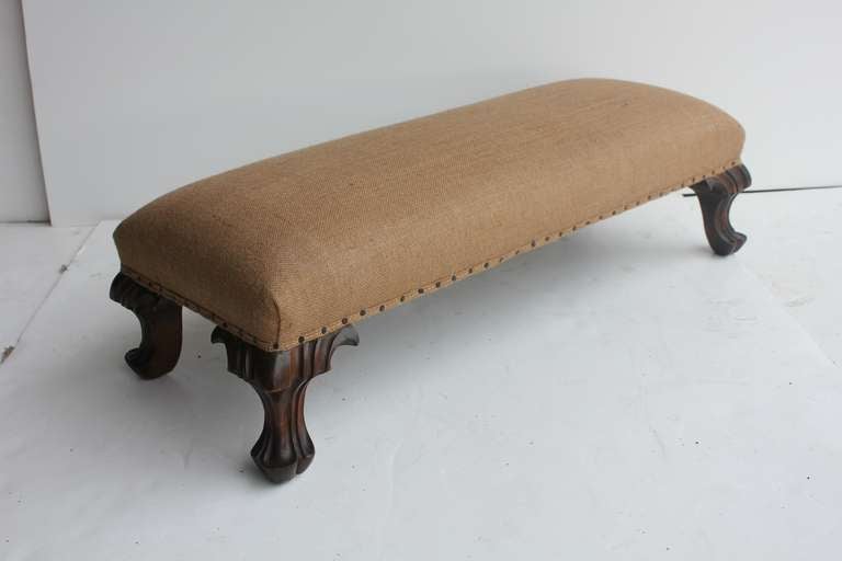 3 Ft Long Antique English Footstool at 1stDibs | long footstool