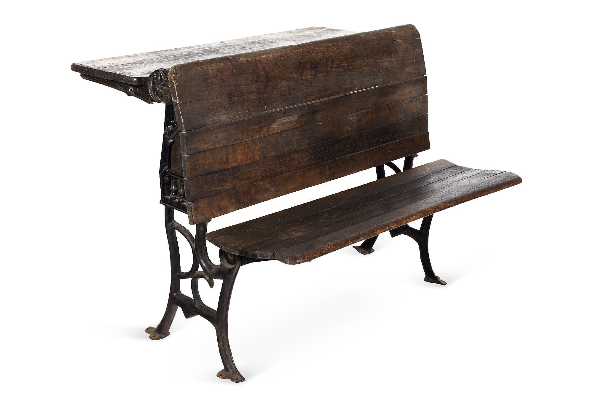 Antique American School Bench For Sale at 1stDibs