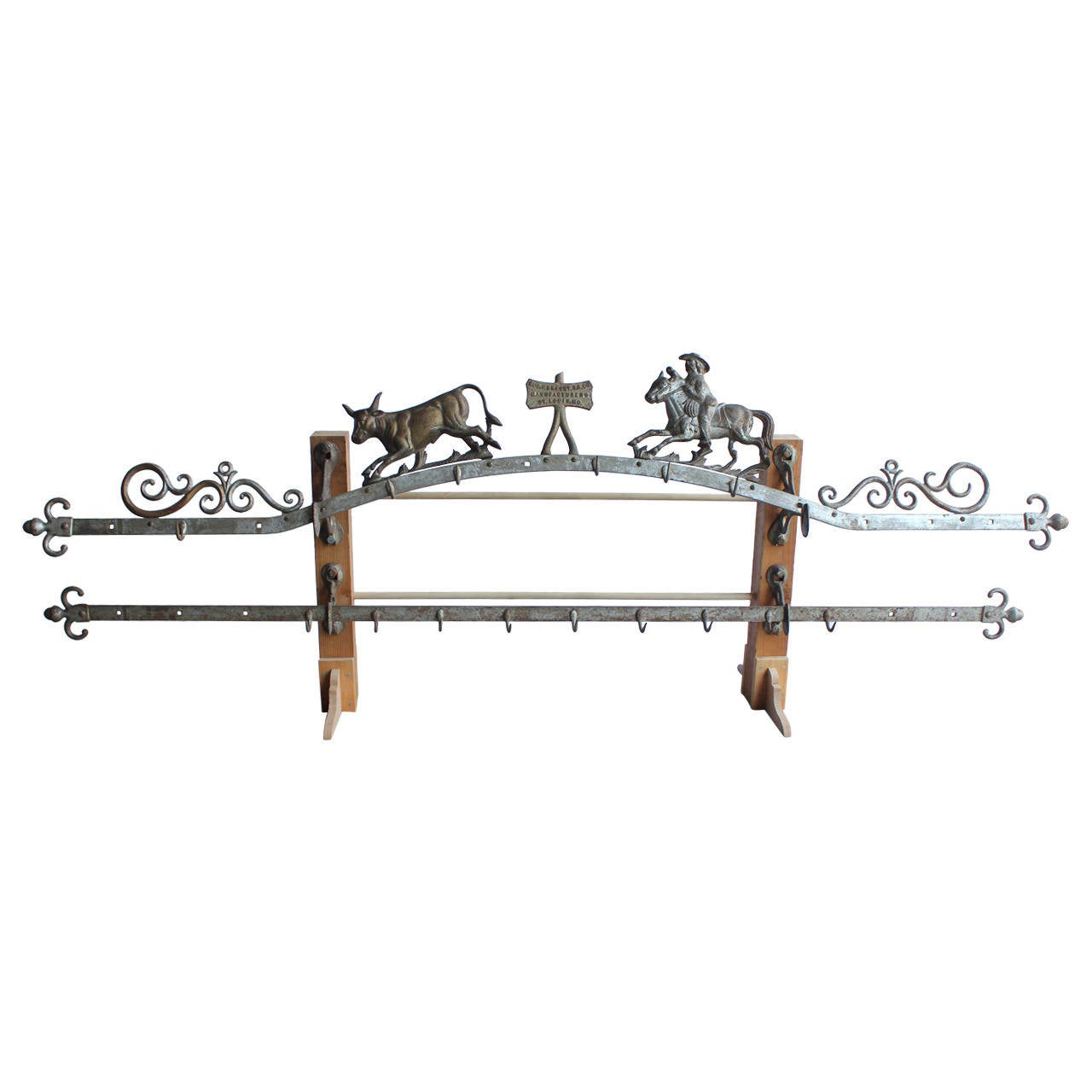 Antique Two-Tier Butcher Rack by Gus v. Brecht at 1stDibs