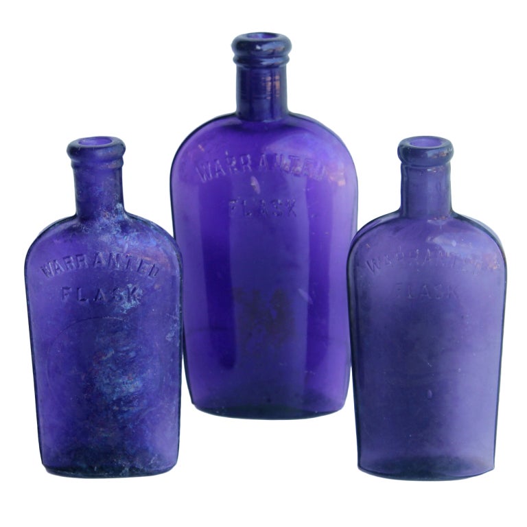 Antique Purple Glass Bottles at 1stdibs