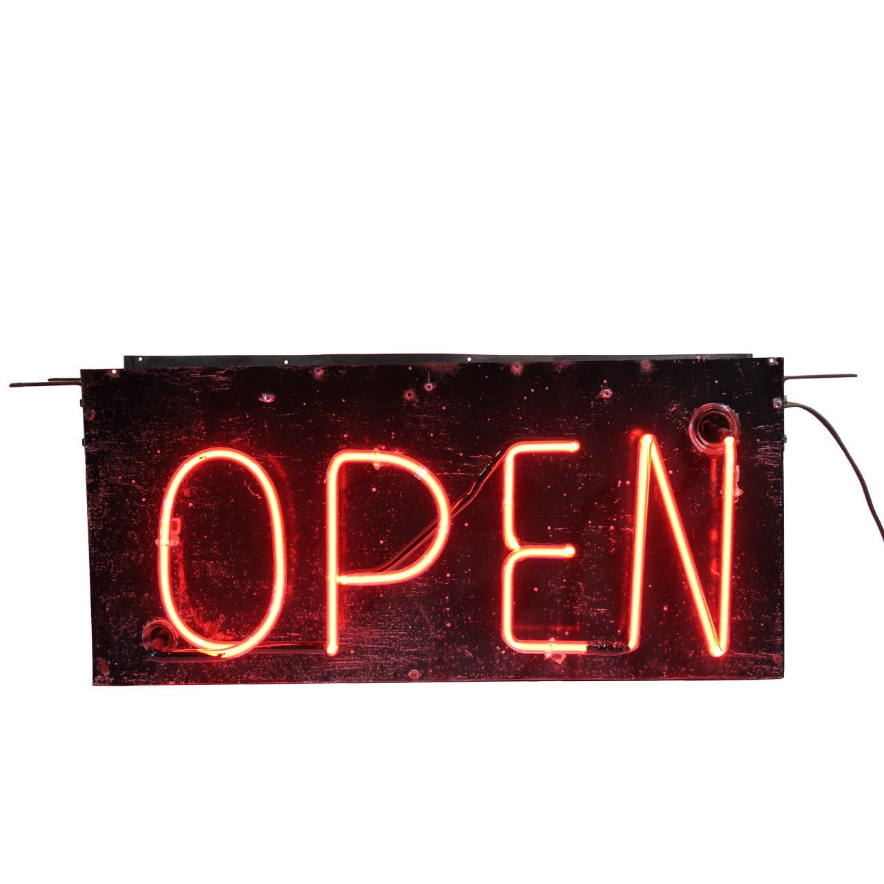 1950s Double-Sided Neon "OPEN" Sign at 1stdibs