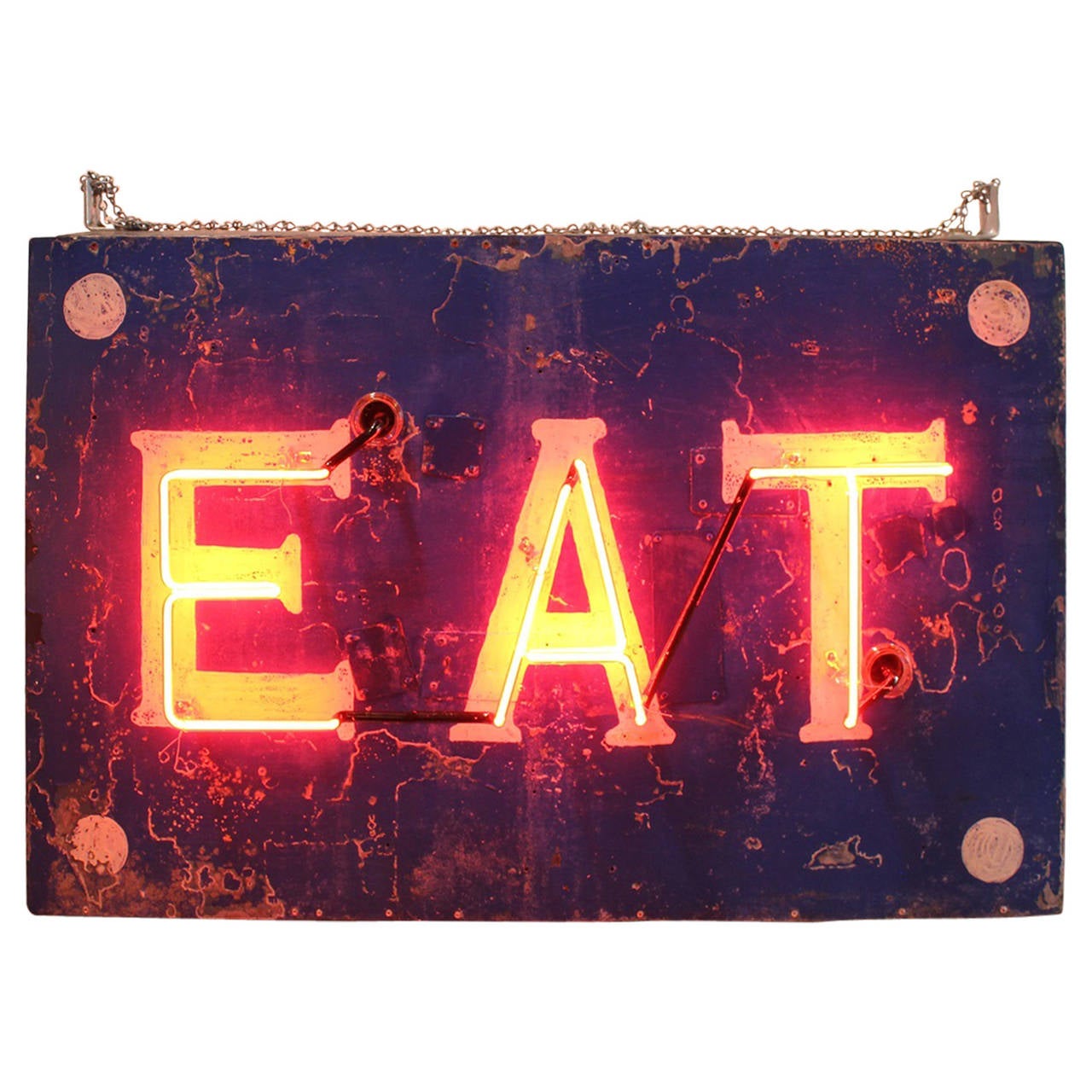 1930s Double-Sided "Eat" Neon Sign at 1stDibs